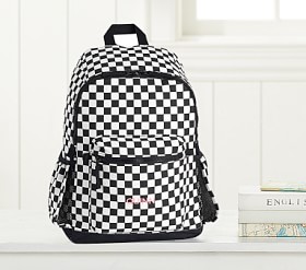 The Emily & Meritt Checkerboard Kids Backpack | Pottery Barn Kids