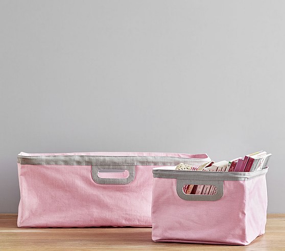 Light Pink Collapsible Storage | Kids Storage | Pottery Barn Kids