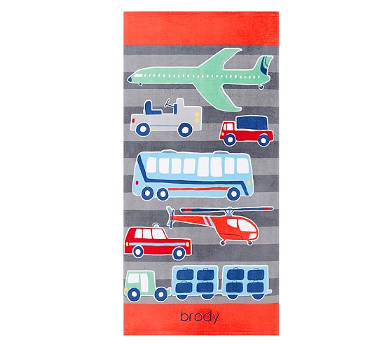 Brody Kids Beach Towel | Pottery Barn Kids