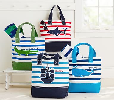 Boys' Preppy Stripe Kids Tote | Pottery Barn Kids