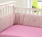 Bright Pink Mini Crib Linen Nursery Bedding | Crib Bedding | Pottery ...