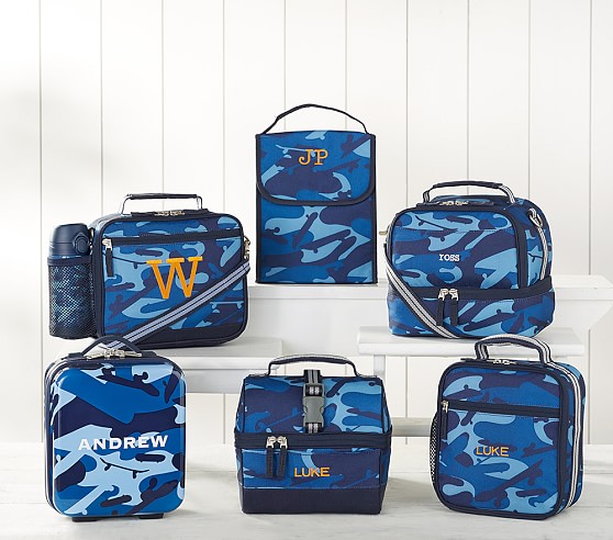 Blue Skateboard Camo Kids Lunch Box | Pottery Barn Kids