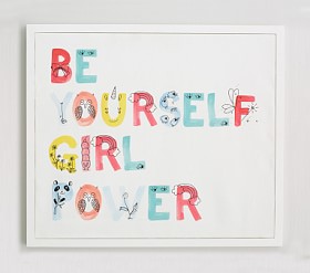Be Yourself Framed Wall Art | Pottery Barn Kids
