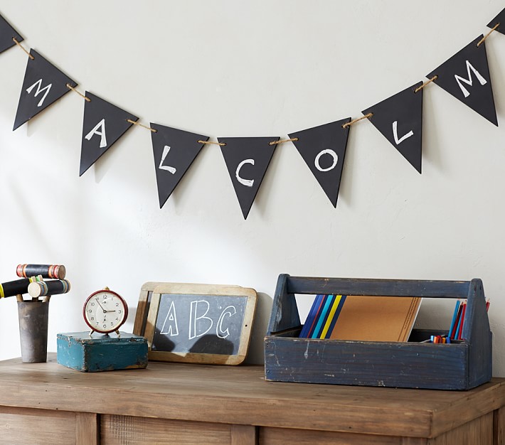 Chalkboard Pennants | Kids Room Decor | Pottery Barn Kids