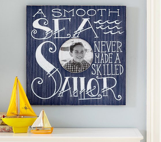 Sailor Sentiment Frame | Baby Picture Frames | Pottery Barn Kids