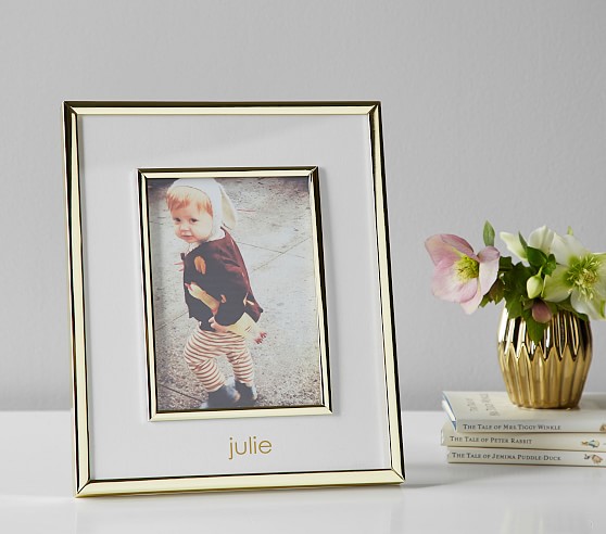 Polished Gold Keepsake Frame | Baby Keepsake | Pottery Barn Kids