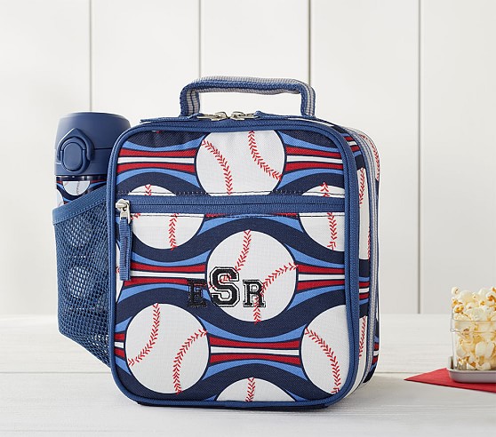 Navy & Blue Baseball Classic Kids Lunch Box | Pottery Barn Kids