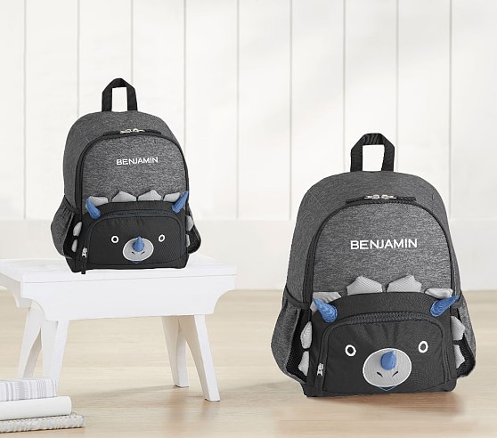 Critter Charcoal Dino Kids Backpacks | Pottery Barn Kids