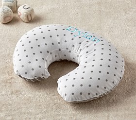 Gray Stripe & Dot Boppy Pillow | Pottery Barn Kids