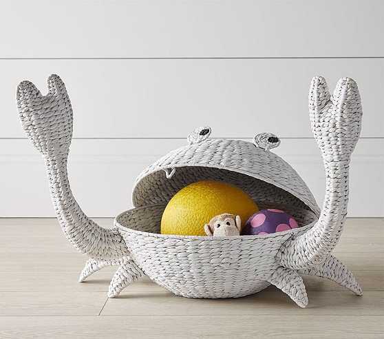 Crab Shaped Storage Basket | Kids Storage | Pottery Barn Kids