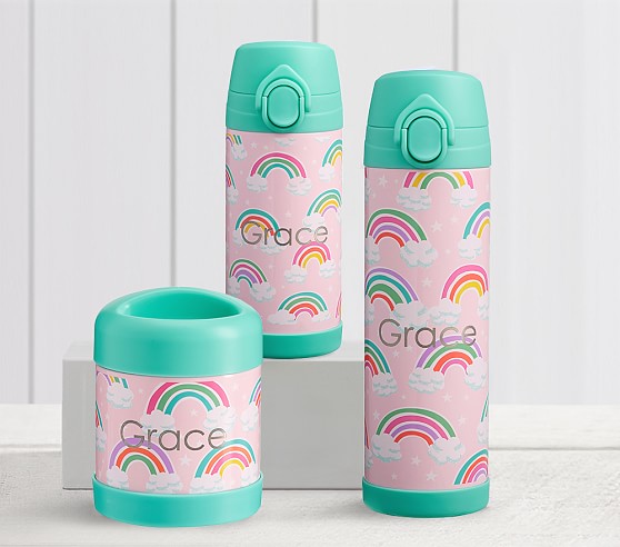 Pink Rainbow Kids Water Bottle | Pottery Barn Kids