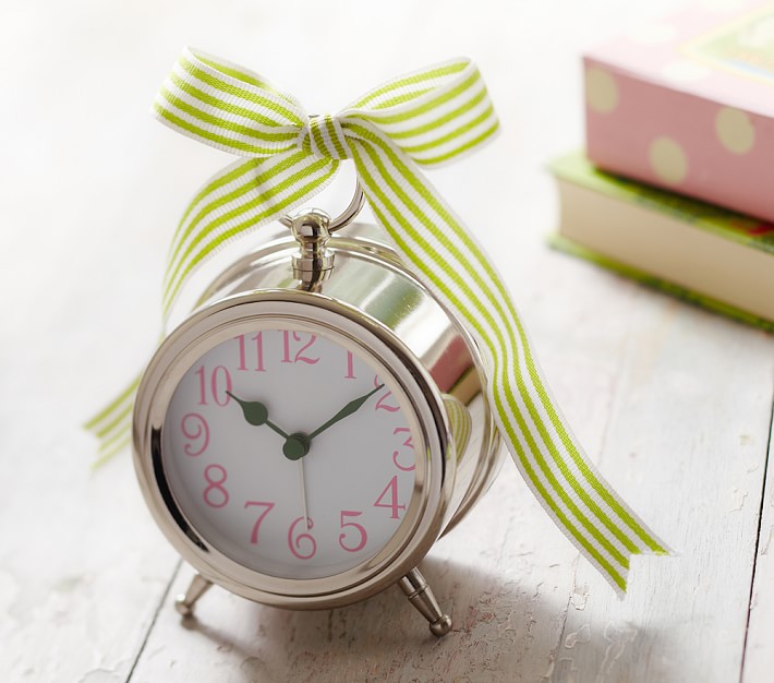 Silver Ribbon Clock | Kids Room Decor | Pottery Barn Kids