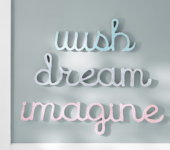 Cursive Word Sign | Pottery Barn Kids