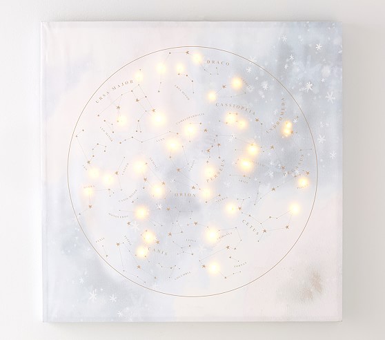 Star Map LED Wall Art | Pottery Barn Kids