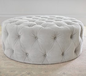 Monique Lhuillier Large Round Nursery Ottoman Pottery Barn Kids
