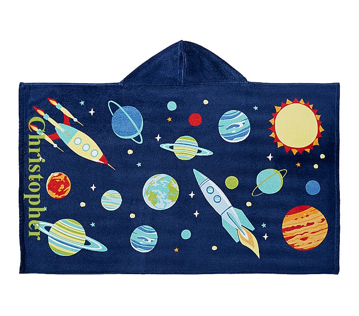 Space Hooded Beach Towel | Pottery Barn Kids