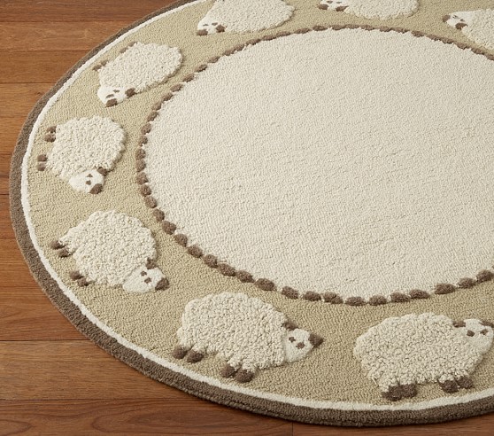 Sheep Rug Swatch | Pottery Barn Kids
