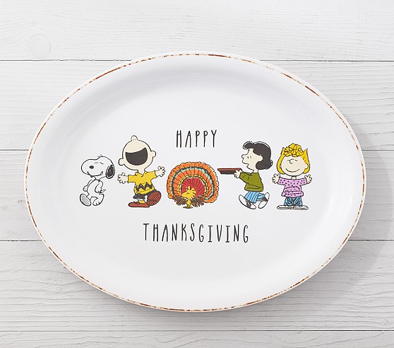 Peanuts® Thanksgiving Platter | Kids Table Decor | Pottery Barn Kids