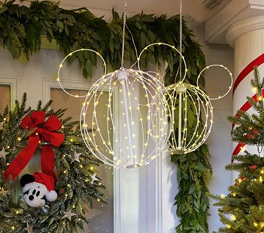 Disney Mickey Mouse Hanging Outdoor Light-Up Decor | Pottery Barn Kids