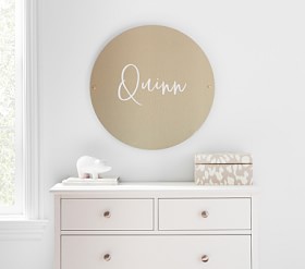 Personalized Polished Gold Sign | Pottery Barn Kids