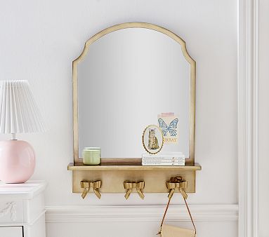 Ava Ribbon Get-Ready Mirror (25" x 19") | Pottery Barn Kids