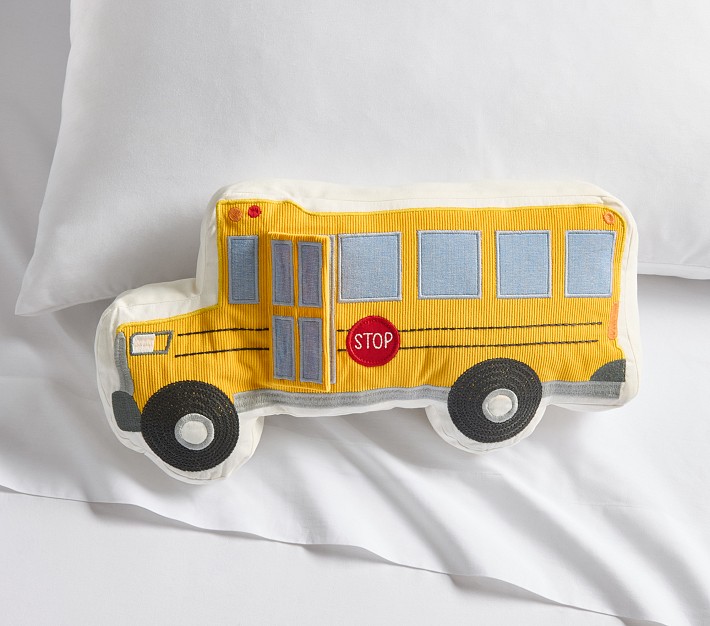 Light-Up School Bus Pillow | Pottery Barn Kids