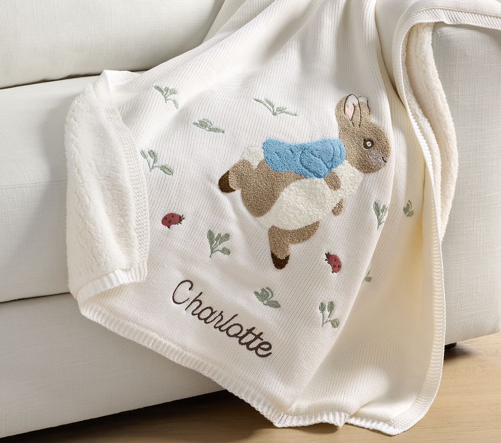 Peter Rabbit™ Heirloom Kid Throw Blanket | Pottery Barn Kids