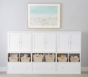 Cameron 3 x 3 Cabinet & Cubby Wall Storage System | Pottery Barn Kids