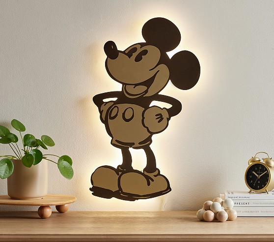 Disney Home x Sanderson Mickey Mouse Etched Light-Up Decor | Pottery ...