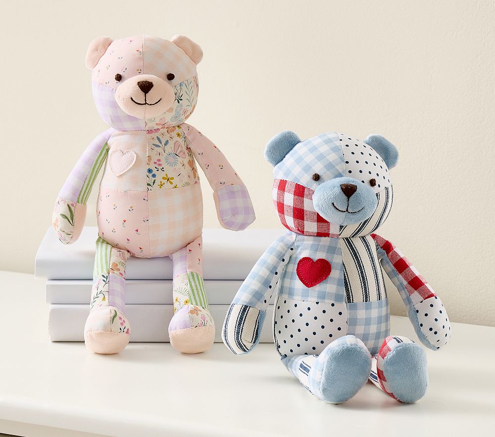 Patchwork Bear Plush | Pottery Barn Kids