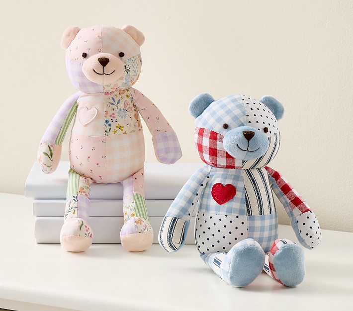 Patchwork Bear Plush | Pottery Barn Kids