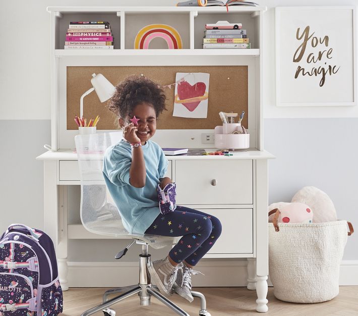 Catalina storage desk & tall hutch store