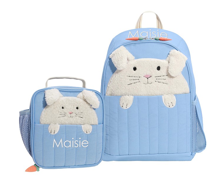 Mackenzie Blue Bunny Backpack & Lunch Bundle, Set of 2 | Pottery Barn Kids
