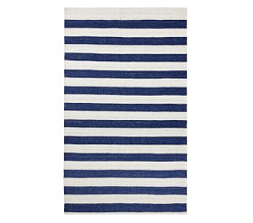 Rugby Stripe Indoor/Outdoor Rug | Pottery Barn Kids