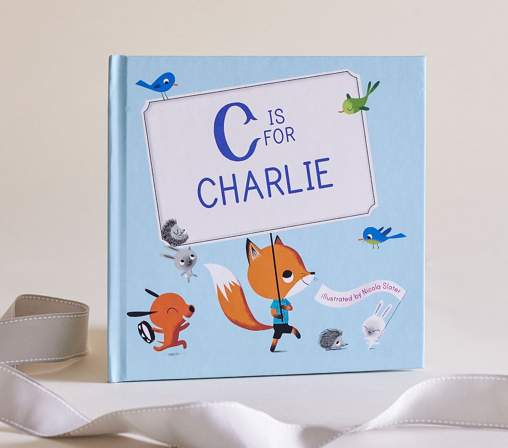 M is For Me Personalized Book, Blue Cover | Kids Books | Pottery Barn Kids