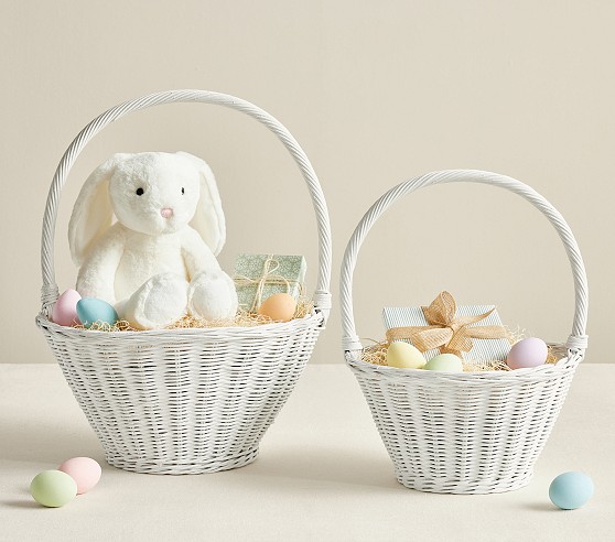 White Sabrina Easter Baskets For Kids | Pottery Barn Kids