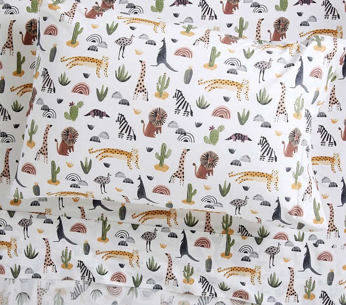 Organic Desert Friends Sheet Set | Pottery Barn Kids