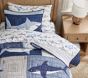 Patchwork Heritage Shark Quilt & Shams | Pottery Barn Kids