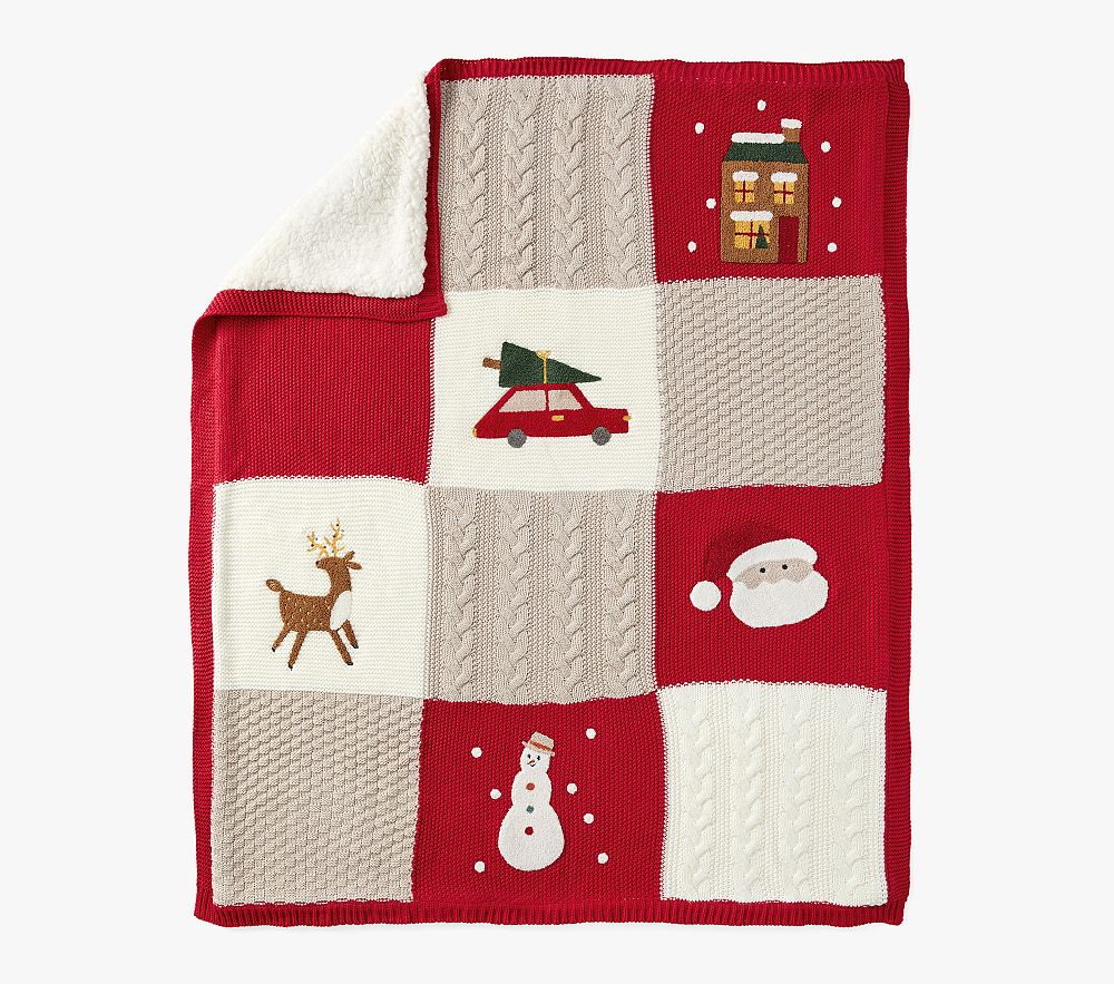 Holiday Heirloom Patchwork Throw | Pottery Barn Kids