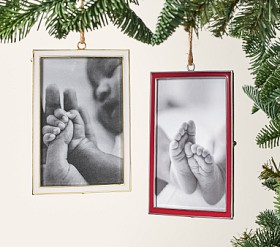 Oversized Enamel Frame Ornaments | Pottery Barn Kids
