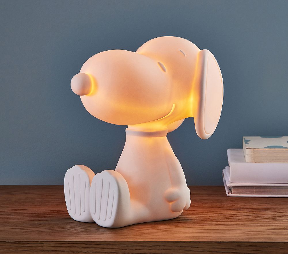 Peanuts® Snoopy® Porcelain Table Nightlight (9") | Pottery Barn Kids
