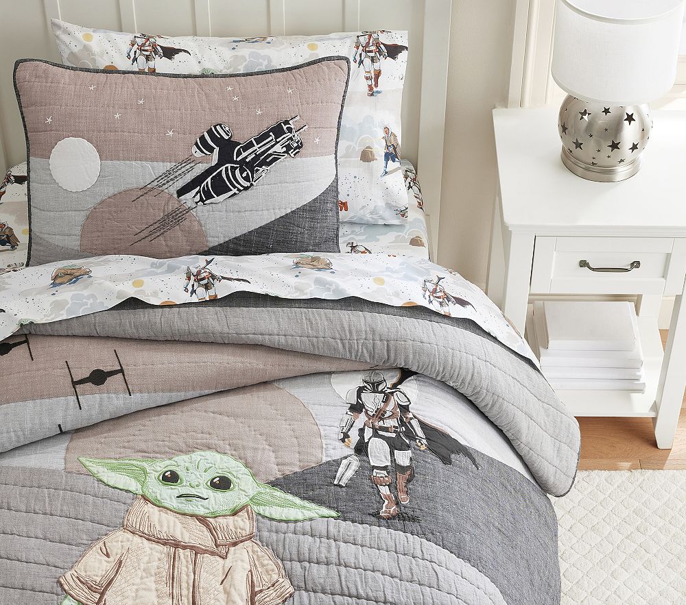 Star Wars™ The Mandalorian™ Quilt & Shams | Pottery Barn Kids