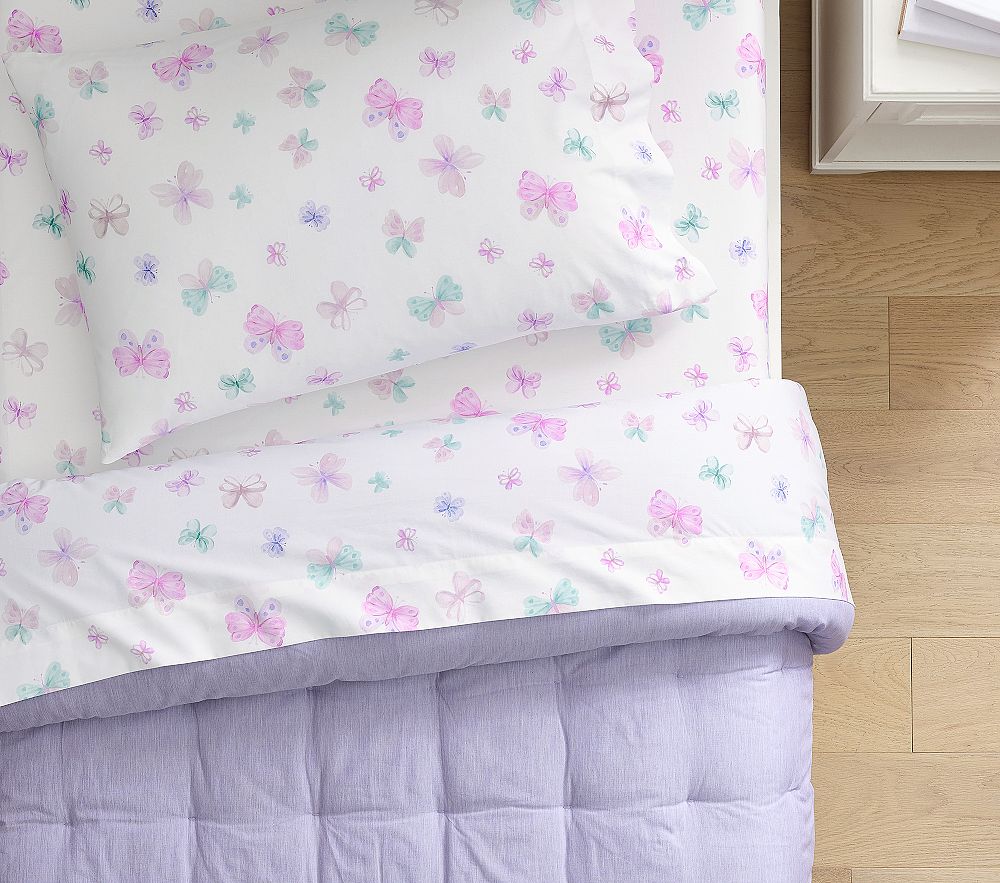 Bella Butterfly Organic Sheet Set | Pottery Barn Kids