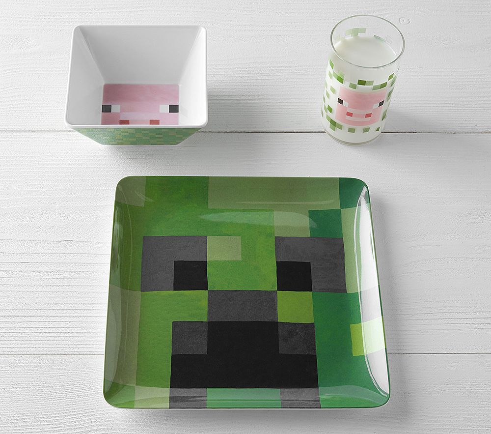 Minecraft Kids Dinnerware Gift Set | Pottery Barn Kids