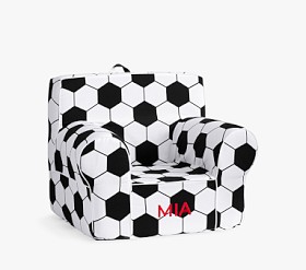 Anywhere Chair®, Soccer Ball Printed Textured Slub Slipcover Only ...