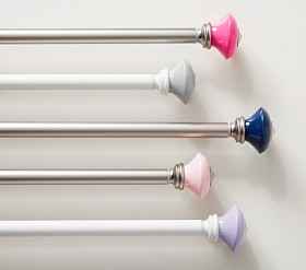 Solid Harper Finial & Kids Window Hardware | Pottery Barn Kids