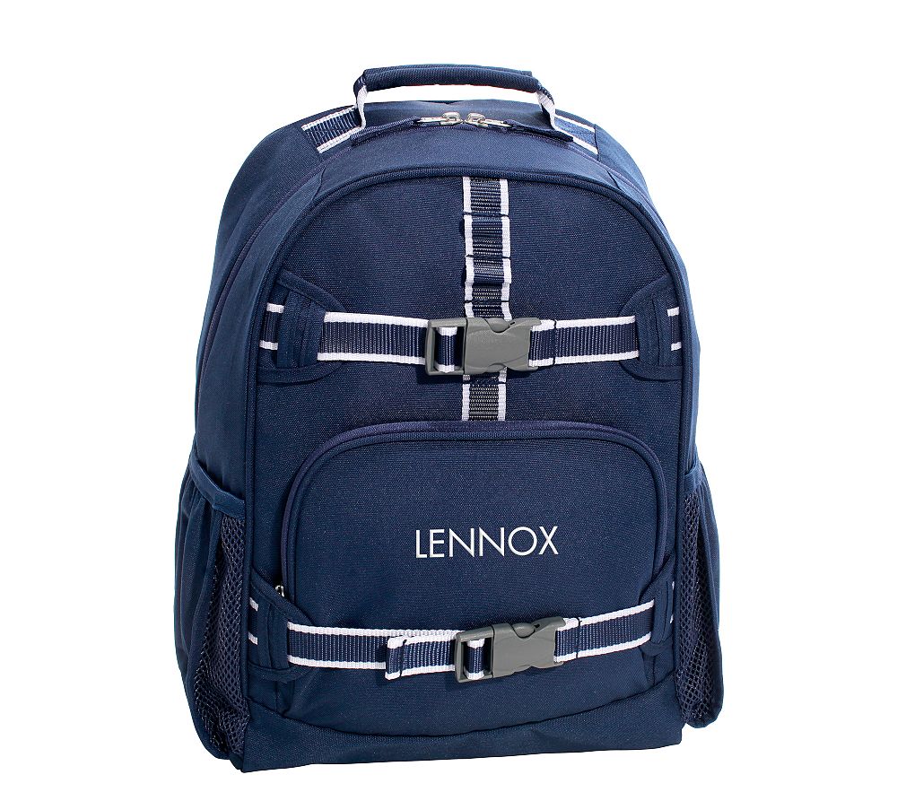 Navy Solid Recycled Backpack | Pottery Barn Kids