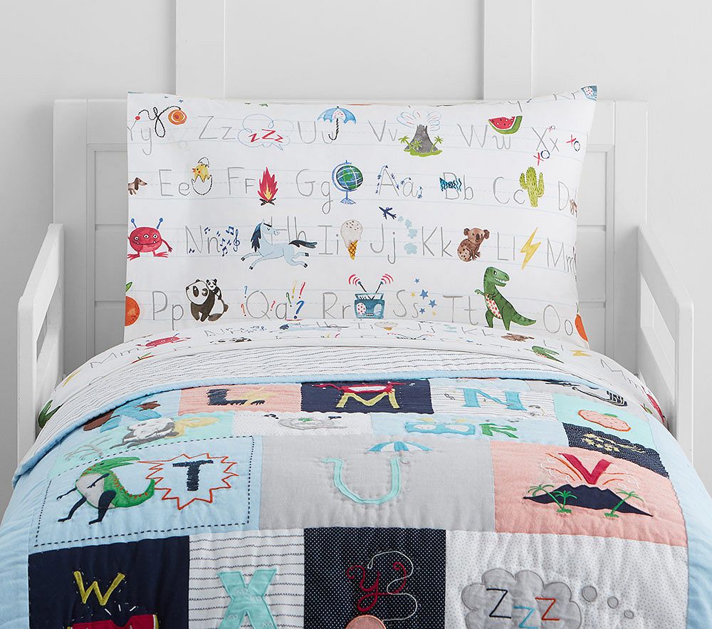 ABC Toddler Comforter| Toddler Bedding | Pottery Barn Kids
