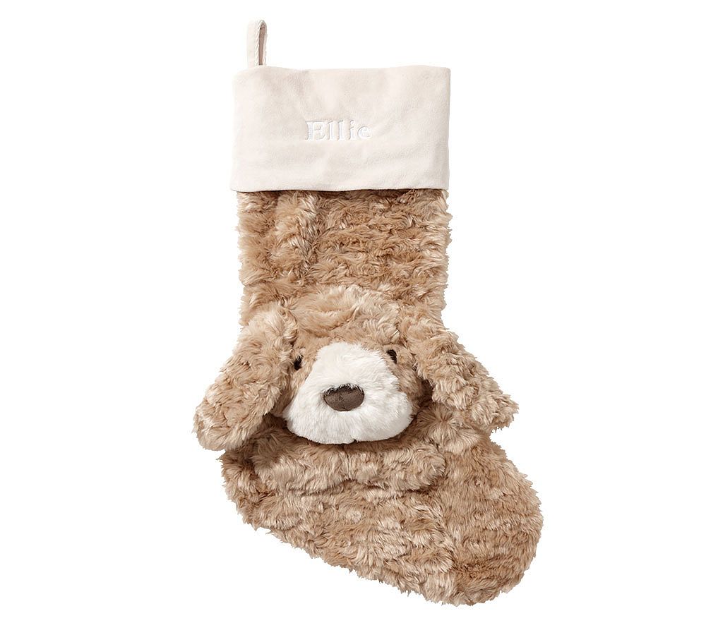 Labradoodle Faux Fur Christmas Stocking | Pottery Barn Kids