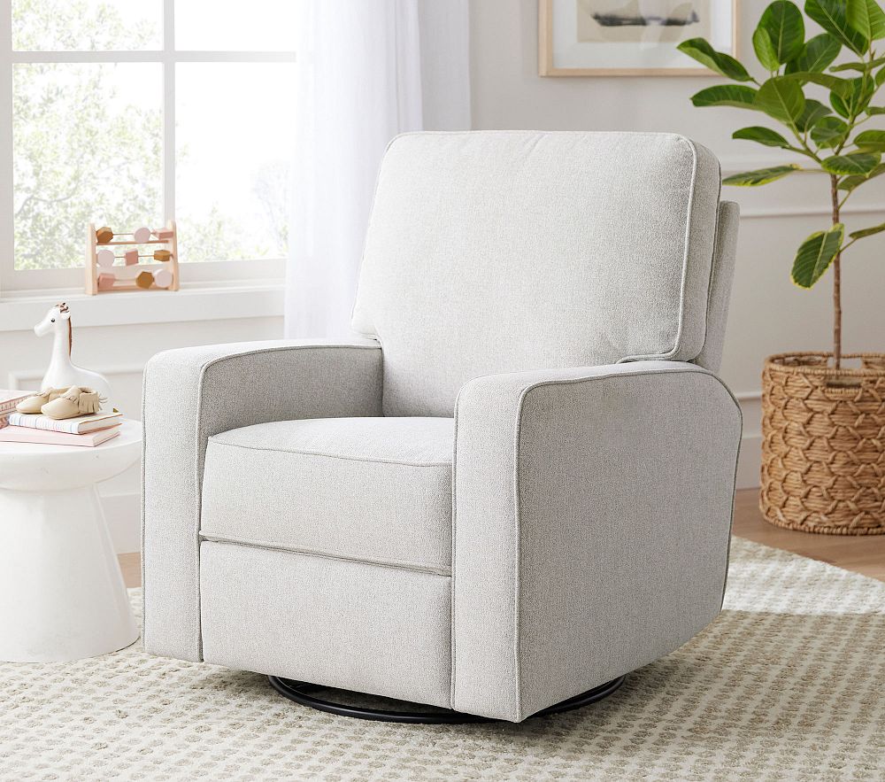 Open Box: Comfort Square Arm Swivel Glider Recliner | Pottery Barn Kids